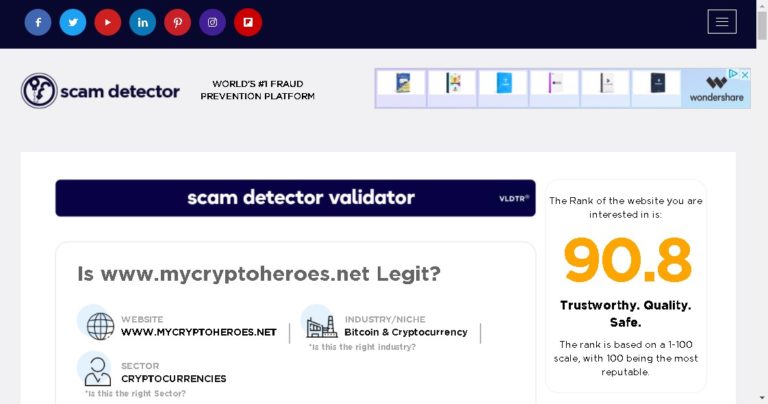 【scam detector】「WEBSITE VALIDATOR」で気になるBCGサイトをチェックしてみたよ - nyanco! ブログ