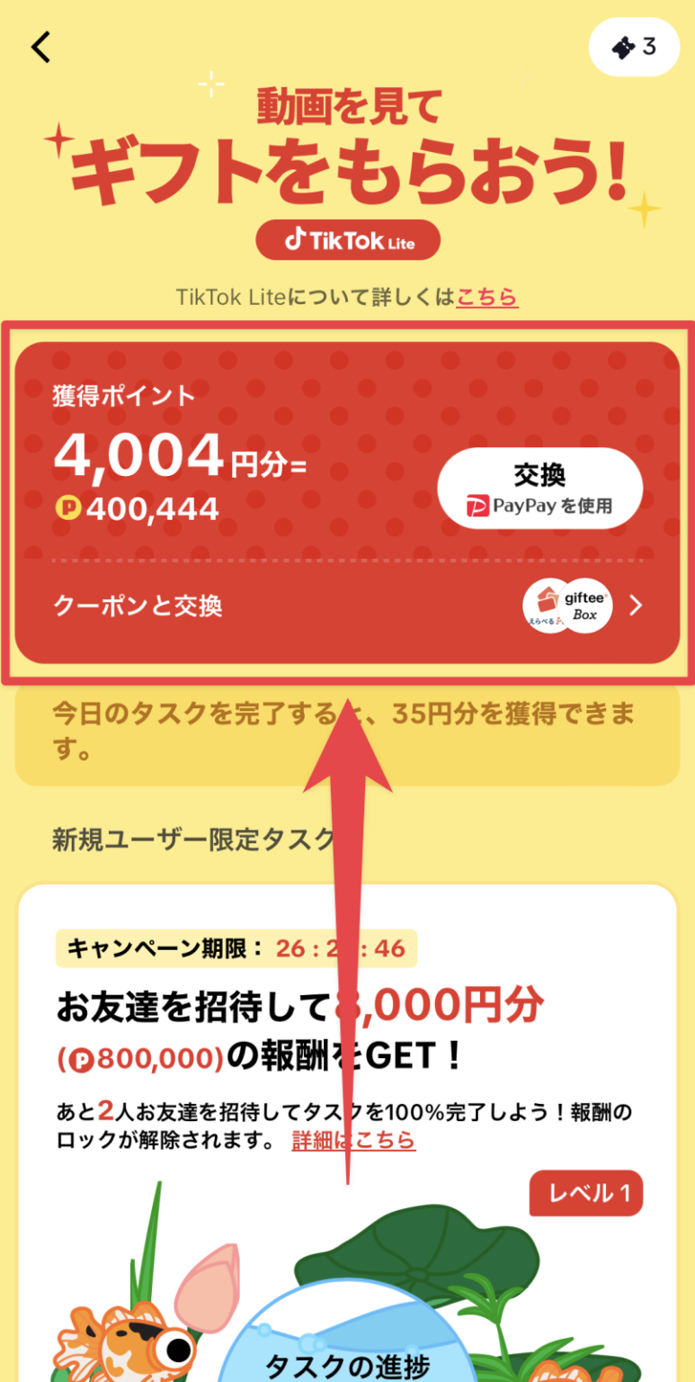【TikTokLite】獲得ポイントをPayPayに交換してみたよ【簡単】 - nyanco! ブログ