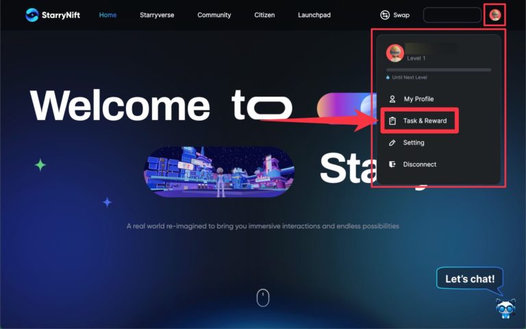 【StarryNift】エアドロ確定？！要注目メタバースPJ【デイリータスク編】 - nyanco! ブログ